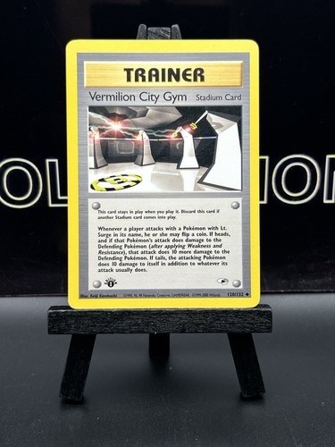 1st Edition Vermilion City Gym 120/132 Gym Heroes Pokemon TCG Regular ...