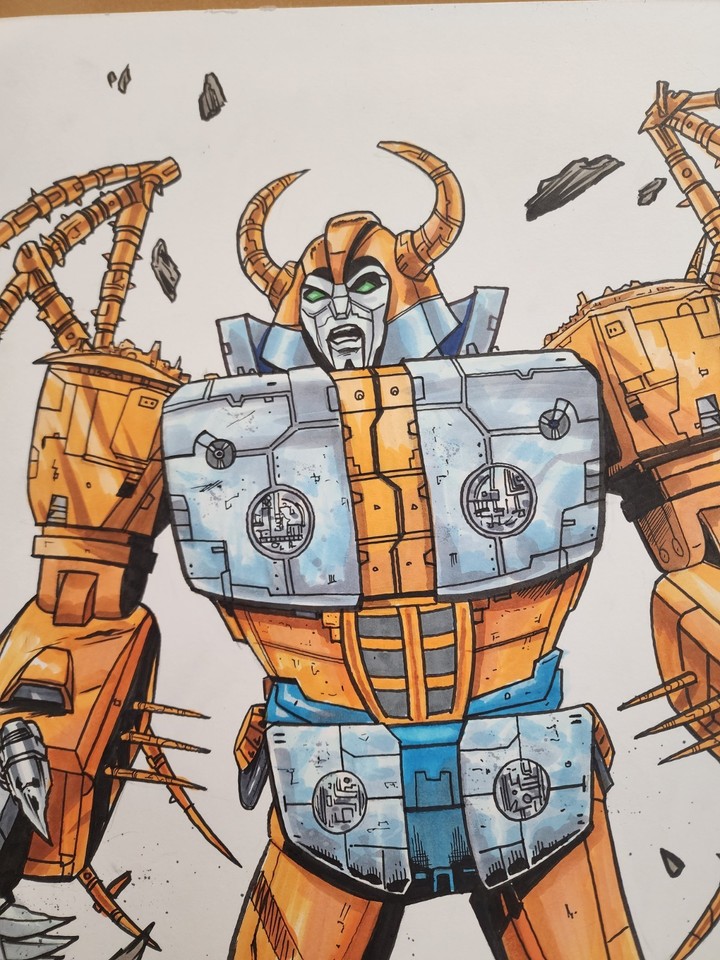 Transformers 11×17 Original Art Piece Of Unicron By Steve Lydic | eBay