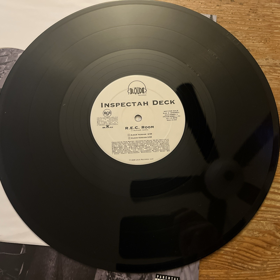 Inspectah Deck R.E.C. Room 12” Single Vinyl Record Wu-Tang Clan 1998 ...