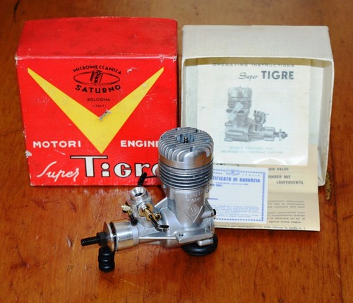 1967 Super Tigre V 60 RC Twin Venturi model airplane engine vintage ...