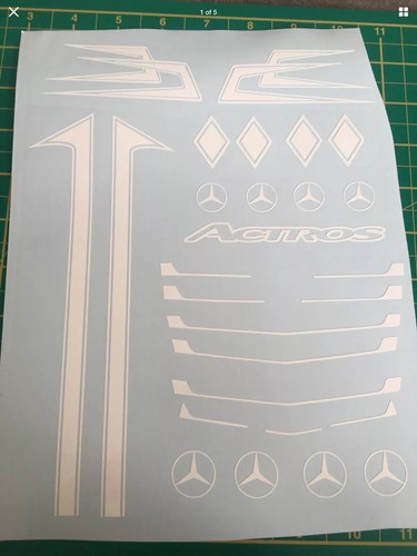 Tamiya 1/14 Truck Mercedes Actros Decals Set. EB.0009 | eBay