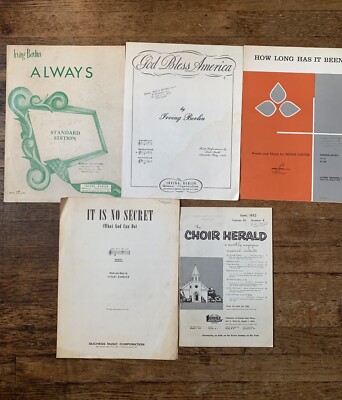 Lot of 4 Faith Songs Sheet Music + The Choir Herald Music Magazine | eBay
