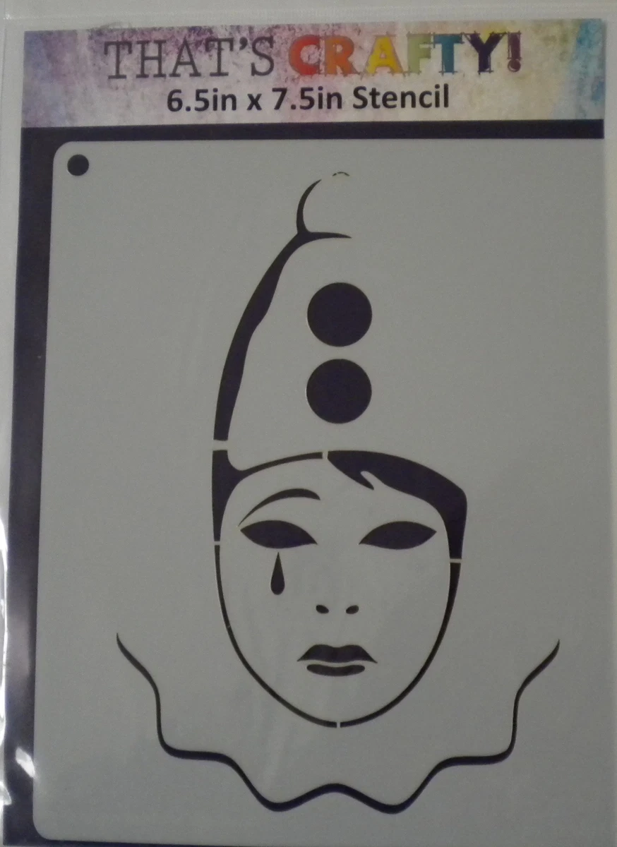 Clown Stencil For Kids