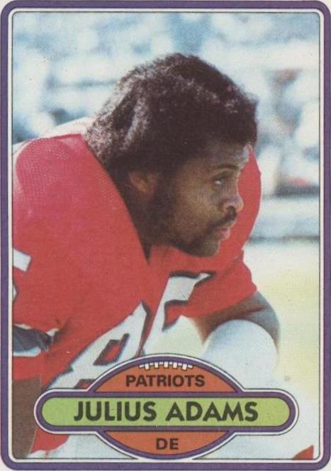 1980 Topps Julius Adams #352 for sale | eBay