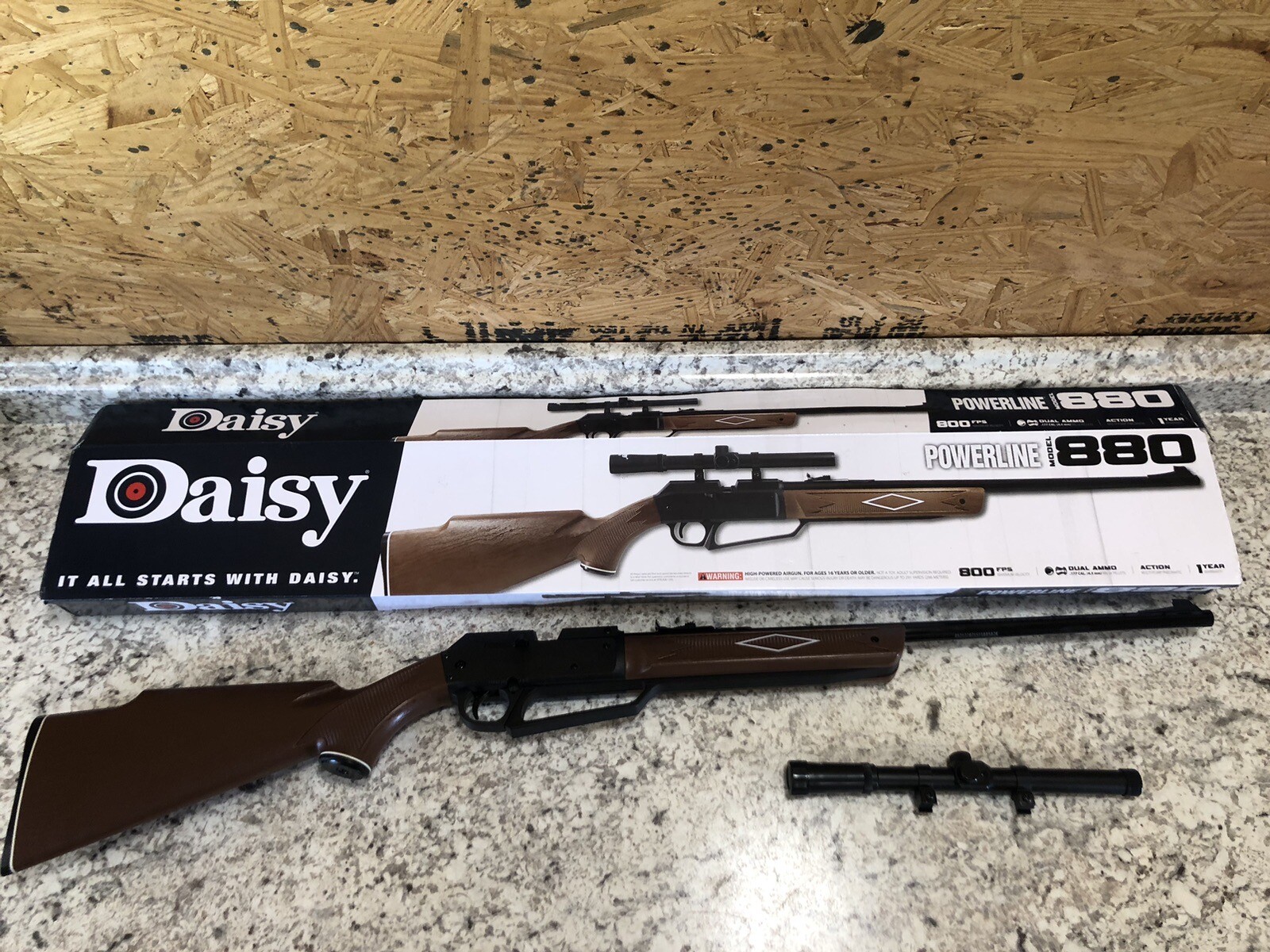 Daisy Powerline Model 880 Dual Ammo .177 or 4.5mm, 800fps, Multi Pump ...