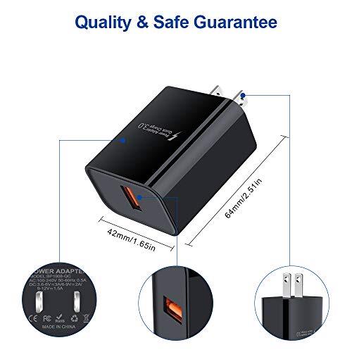Micro USB Charger,Android Fast Charger,Quick Charger 3.0 USB Fast Wall ...
