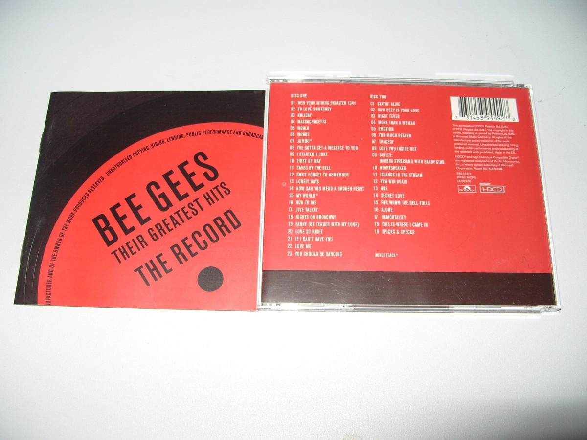 Bee Gees Their Greatest Hits The Record Bee Gees – Their Greatest