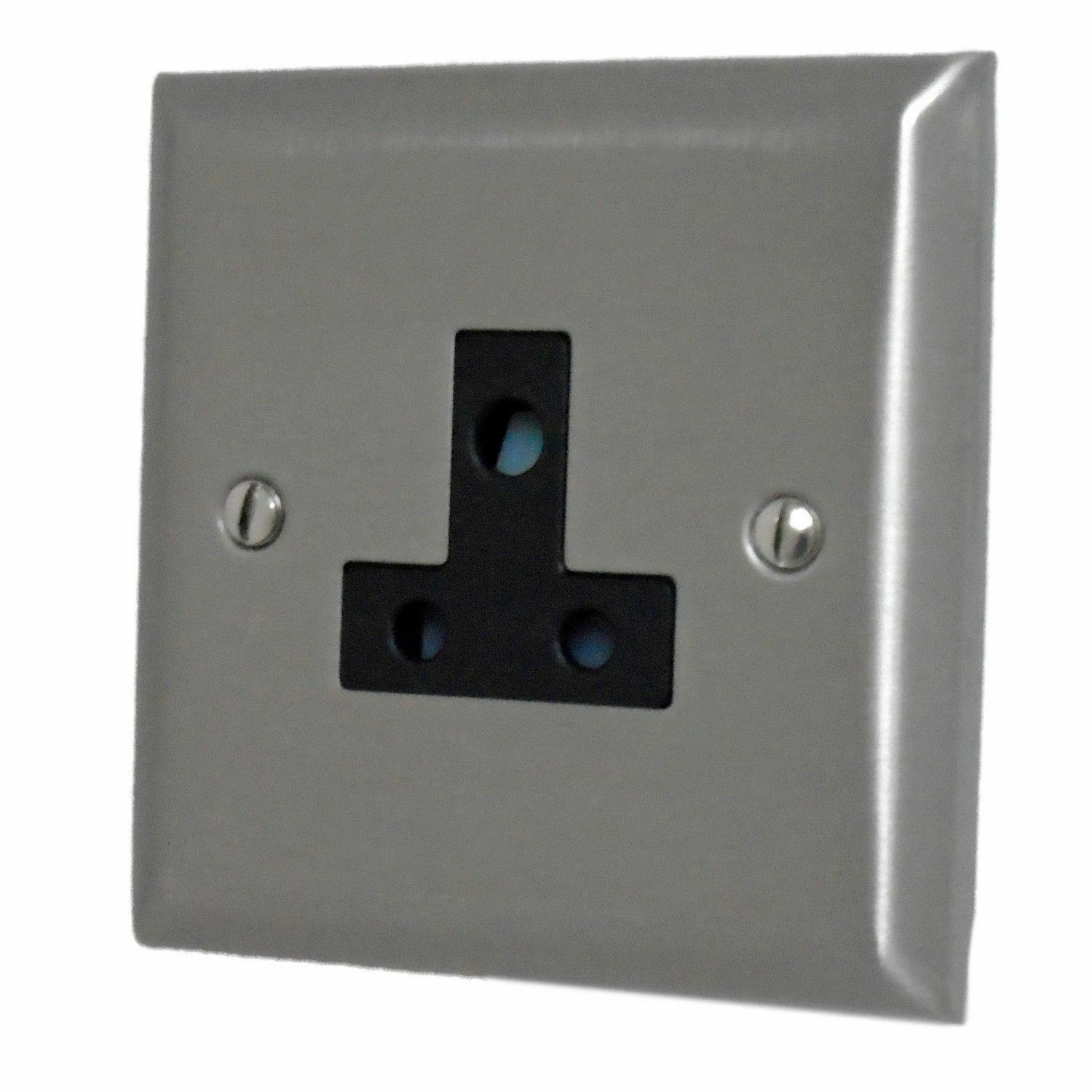 G&H SSS59B Spectrum Plate Stainless Steel 1 Gang Single 5 Amp Plug ...