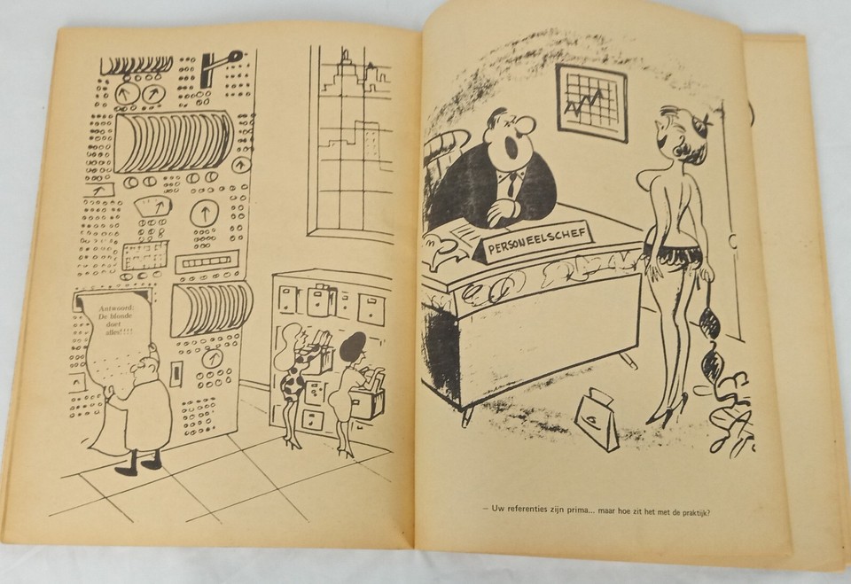 Vintage 1970 Dutch adult jokes strip Cartoon Book Comics Comedy ...
