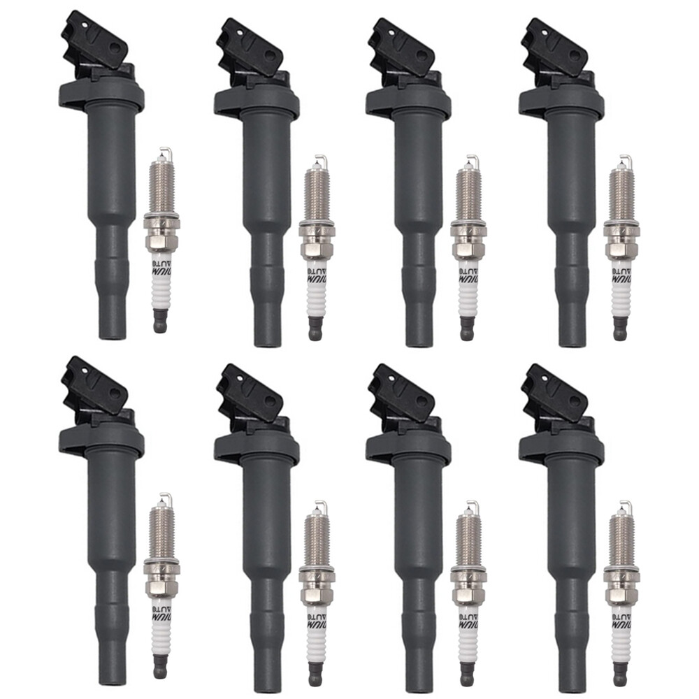 8x Ignition Coils + 8x Iridium Spark Plugs for BMW F07 F10 F12 550i 4 ...