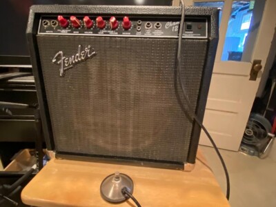 Fender Champ 12 Red Knob Guitar Amplifier w/ Footswitch Vintage | eBay
