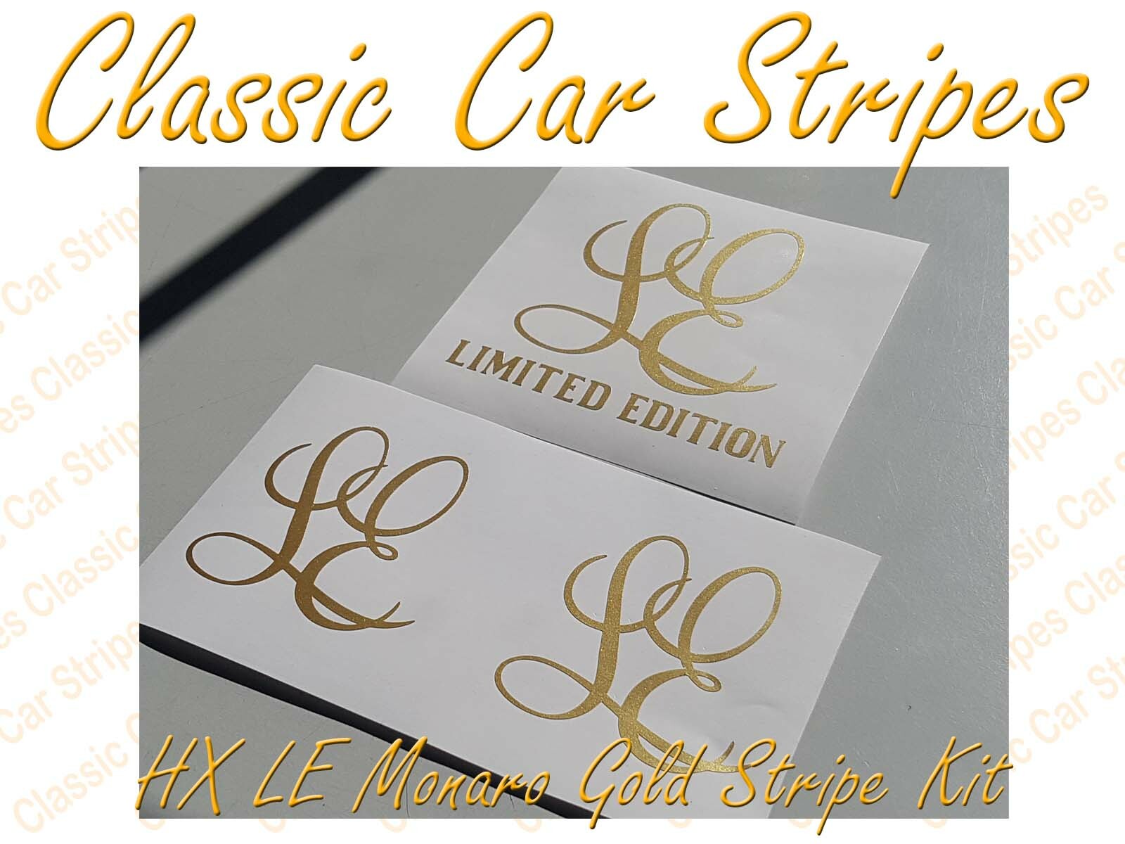 LE Monaro Gold Pinstripe Decals Kit Suit HX Holden Coupe Stickers | eBay
