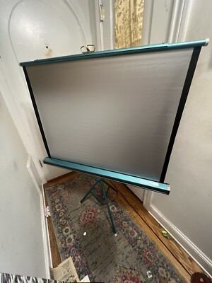 Da-Lite Silver Pacer Vintage 40"x40" Portable Projector Projection ...