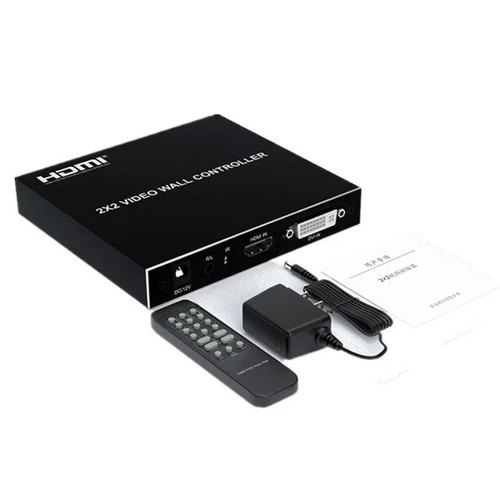 2x2 matrix HDMI Video Wall Controller 1080P 60Hz multi screen Stitching ...