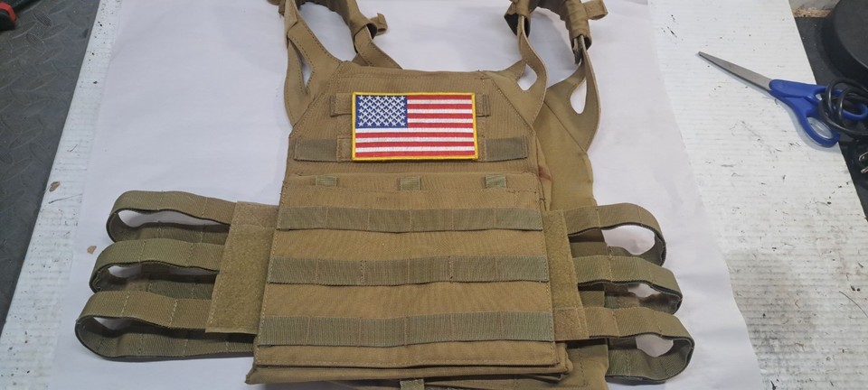Tactical Vest Adjustable Utility Pockets for airsoft brown tan | eBay