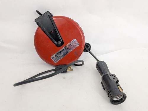 Vintage Sears Craftsman Model 83914 Retractable Shop Work Light w/ 20ft ...