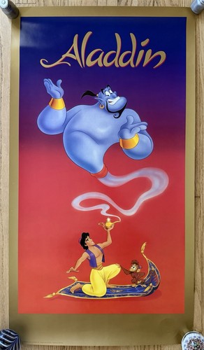 Disney Aladdin Movie Cast Member Only Limited Edition Gold Border ...