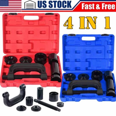 4 IN 1 Ball Joint Press Tool Set Bushing Removal Tool Kit w/ 4x4 Drive ...