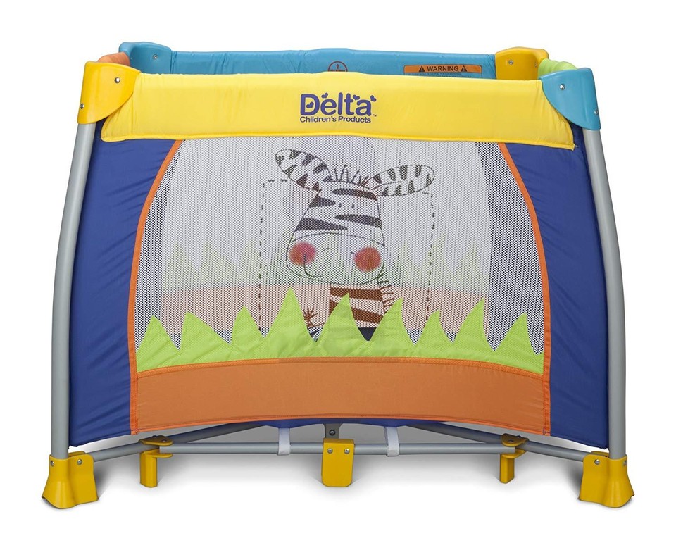 NEW Delta Children 36" X 36" Portable Baby Playard Playpen, Multicolor ...