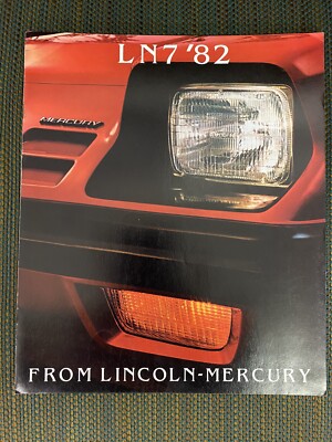1982 Mercury LN7 Dealer Showroom Sales Brochure Guide Catalog | eBay