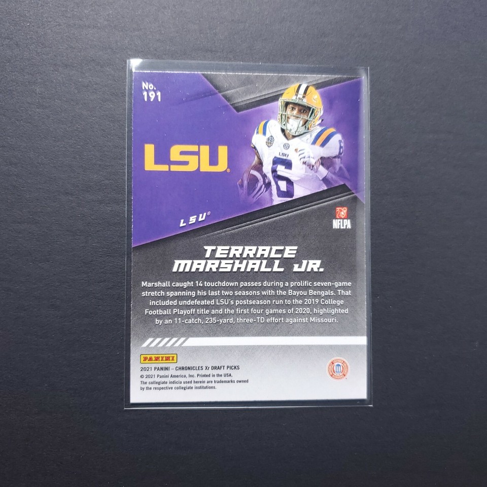 2021 Panini Chronicles Draft Picks XR PINK Terrance Marshall Jr SP RC ...