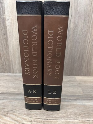 1979 Edition World Book Dictionary A-K & L-Z Thorndike Barnhart ...