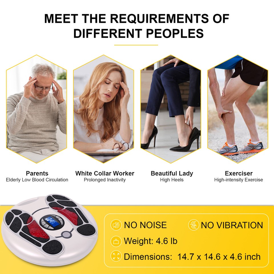 EMS Foot Massager Circulation Stimulator Booster for Neuropathy Feet ...