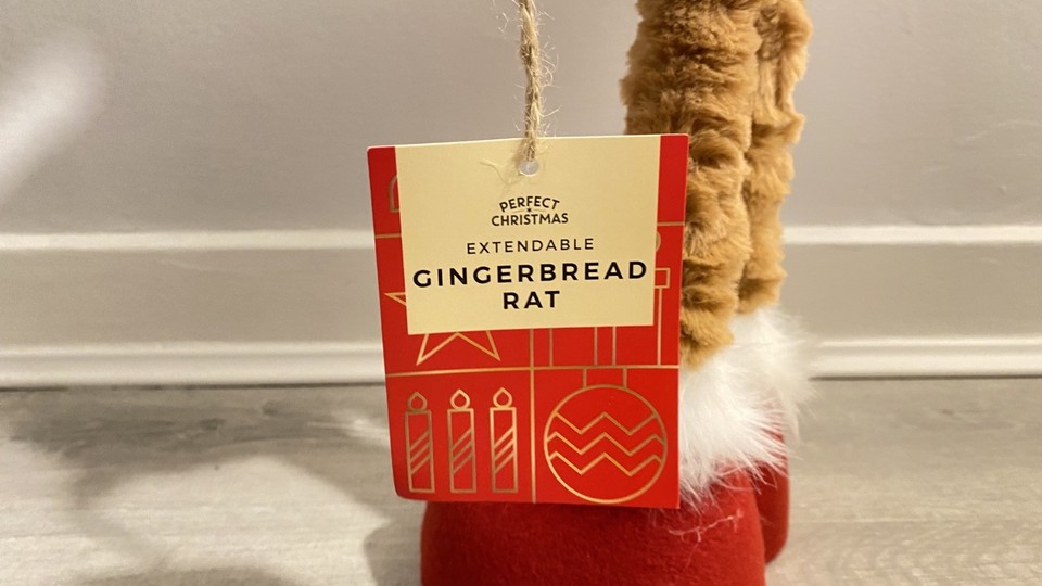 Aldi Christmas Rat 2025 Extendable Legs Gingerbread | eBay UK