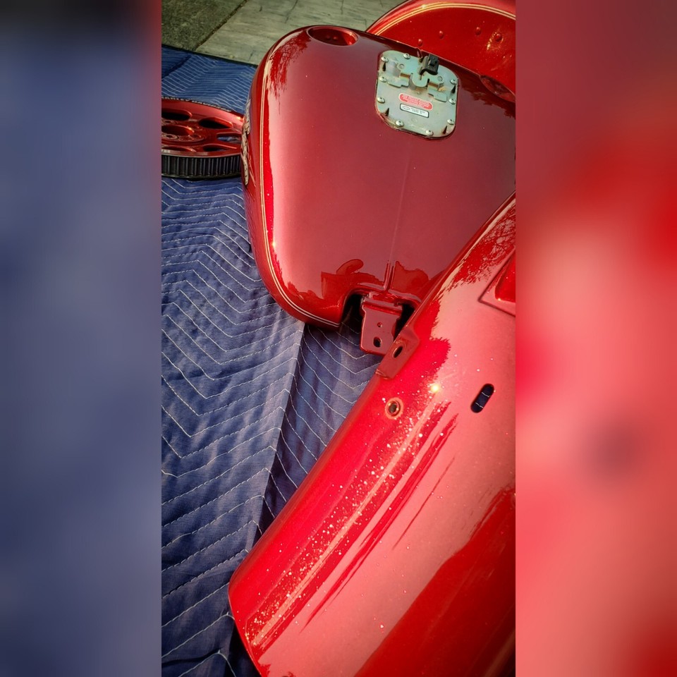 Motorcycle Custom Paintjob Single Color *25% Deposit* Harley Davidson/Triumph/ | eBay