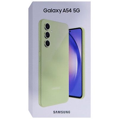 Samsung Galaxy A54 5G Lime 128GB + 8GB Dual-SIM Unlocked SIMFree SM ...