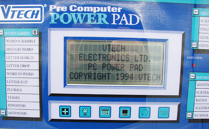 Vintage 1990's VTech Pre-Computer Power Pad Educational Learning PC ...