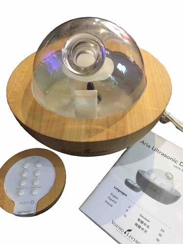 Aria Young Living Ultrasonic Diffuser Sounds LEDs With Manual & Remote ...
