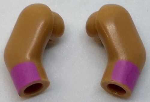 LEGO 981982pb112 Arm, (Matching Left and Right) Pair with Dark Pink ...