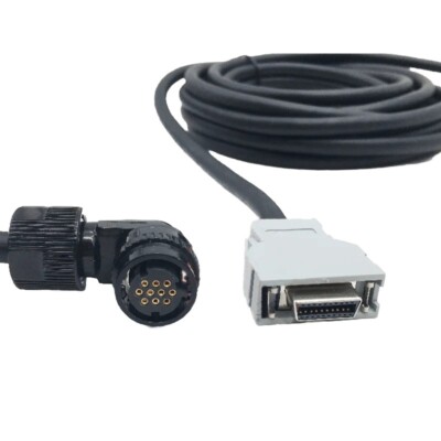 Fanuc Encoder Cable 90 Degree Fittings 15 Meters Long # | eBay