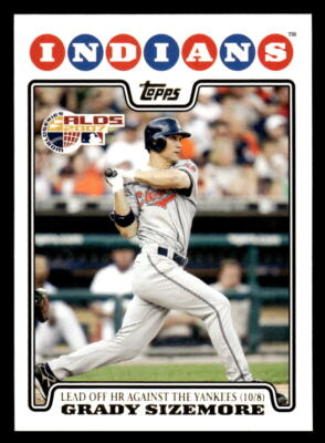 2008 Topps Grady Sizemore #59A Cleveland Indians Baseball Card | eBay