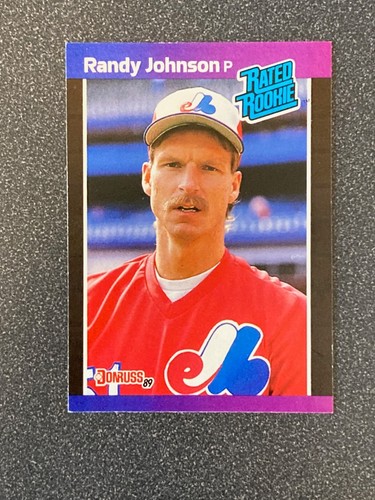 1989 Donruss #42 Randy Johnson RARE ERROR ROOKIE No Dot After Inc ...