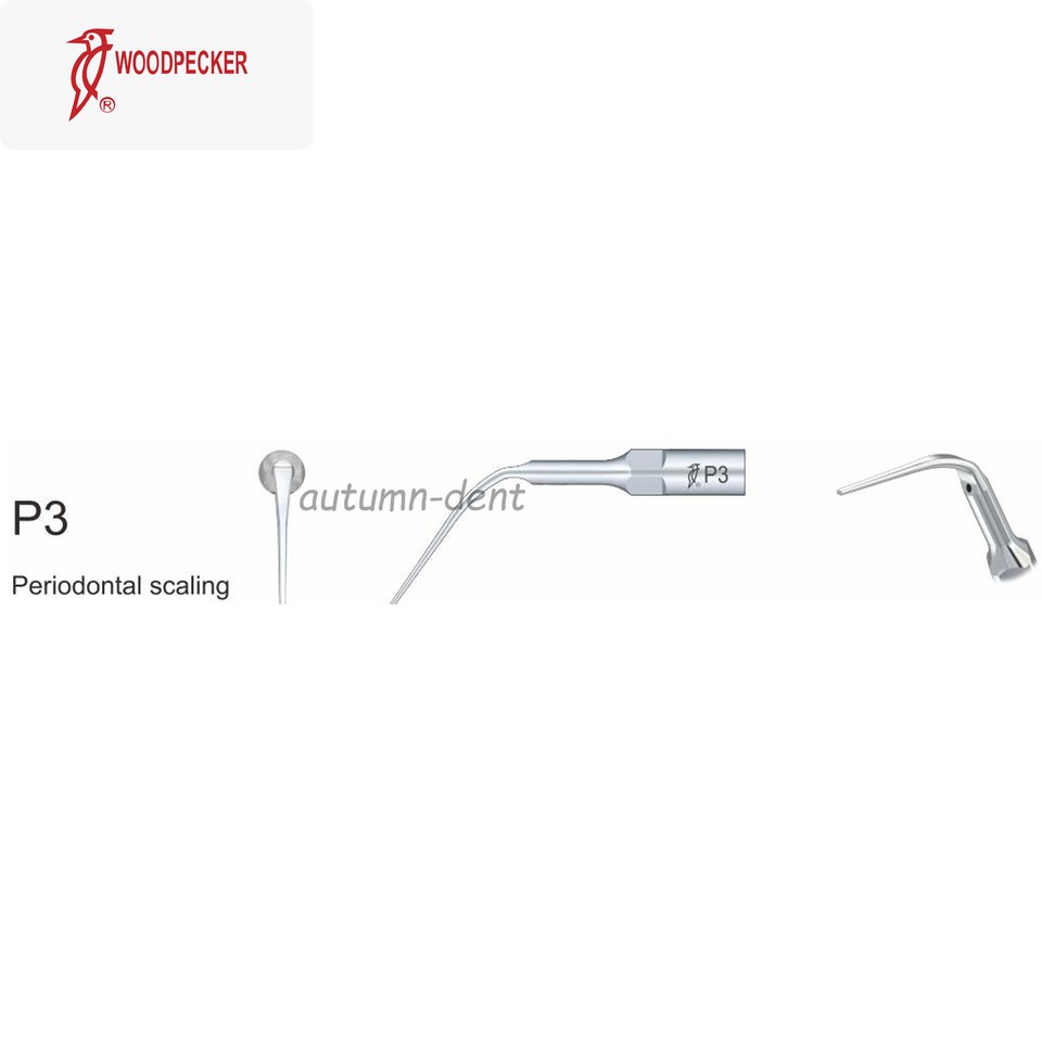 Dental Ultrasonic Piezo Scaler Perio Tips P3 Fit EMS/Woodpecker ...