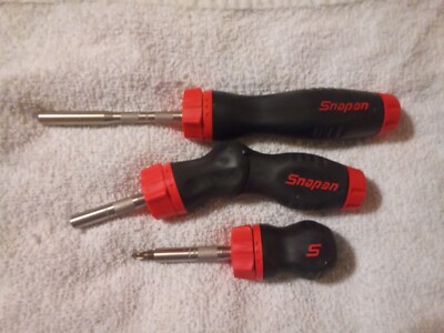 Snap On Ratcheting screwdrivers, 3 pcs. New | eBay