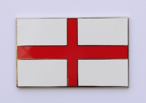 Enamel & Chrome Self Adhesive Classic Car, St George Cross England Flag ...
