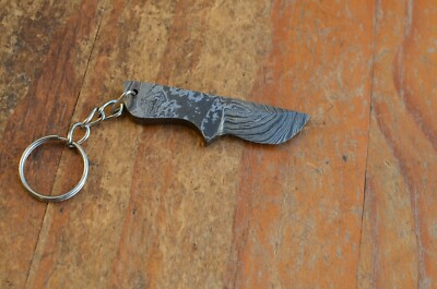 hand forged key chain in damascus steel new from the Eagle Collectionc ...