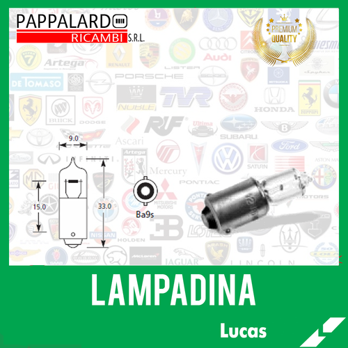 Lampada Alogena Auto H10W BA9s 12V 10W Bulb Piedi Diritti LLB433A 64113 ...