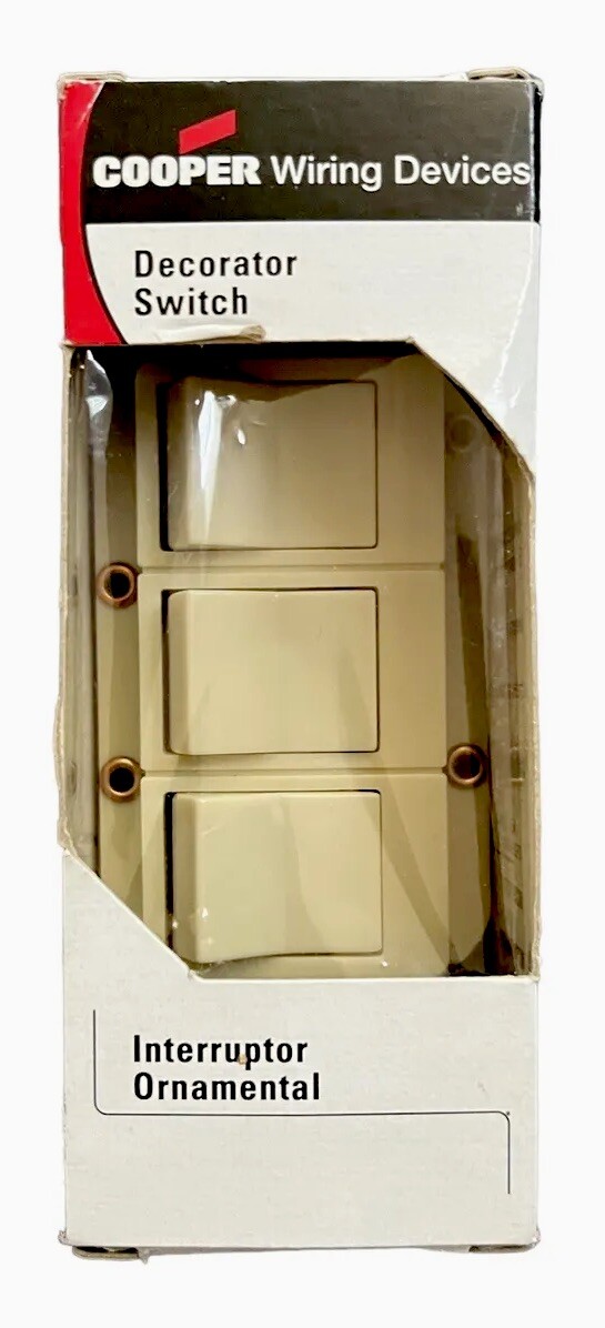 Cooper Wiring Devices Switches Cooper 7501W Wiring Devices Decorator