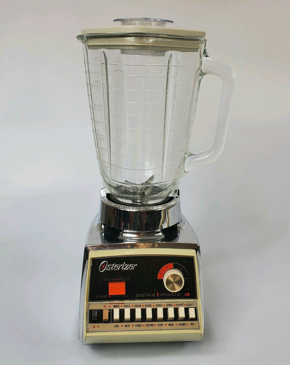Vintage Osterizer Blender Dual Range 16 Speed Pulse Matic Almond ...
