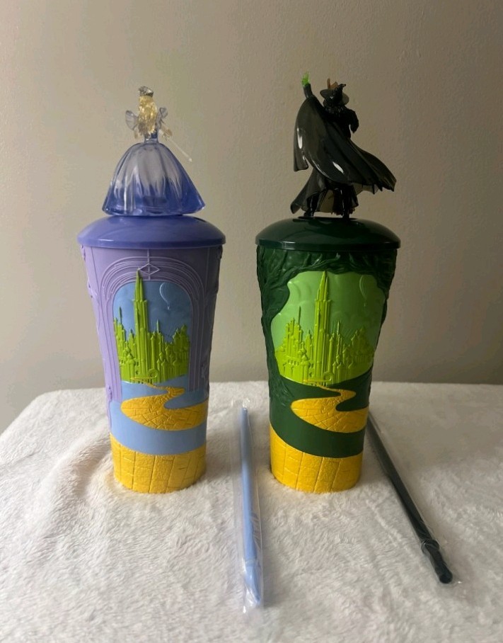Wicked 2 Glinda & Elphaba cup Set AMC Theaters Presale ships November 5 ...
