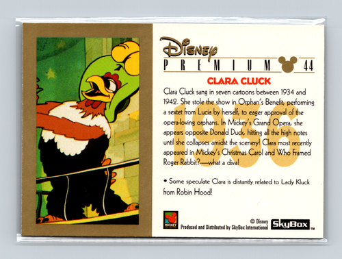 1995 SkyBox Disney Premium #44 Clara Cluck | eBay