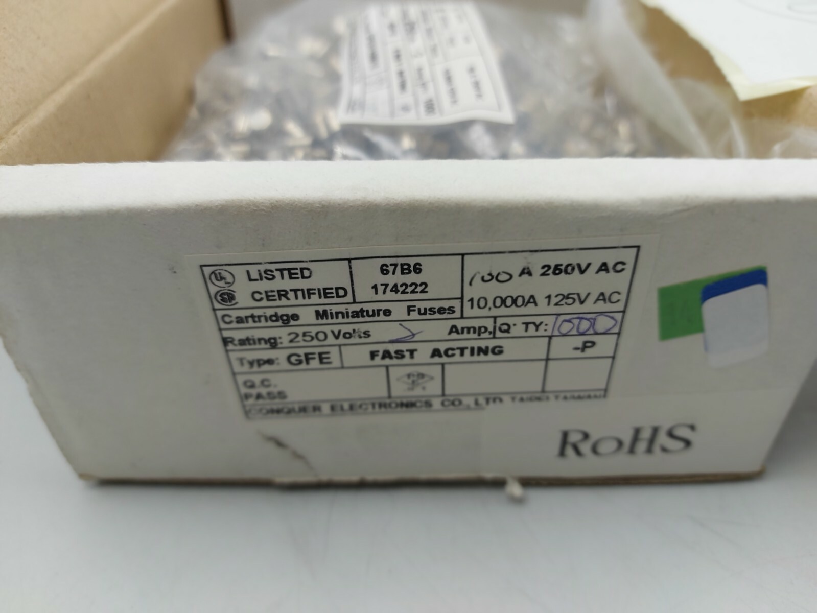 995 units lot GFE type fuse 250V 2A GLASS FUSE 5mm x 20mm | eBay