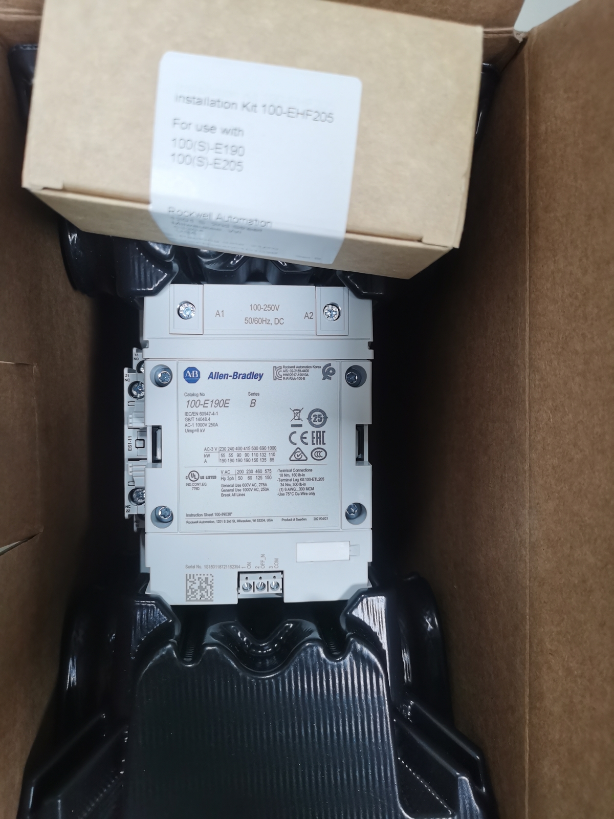 1PCS NEW For AC contactor 100-E190E 100-E190ED11 100-250V | eBay