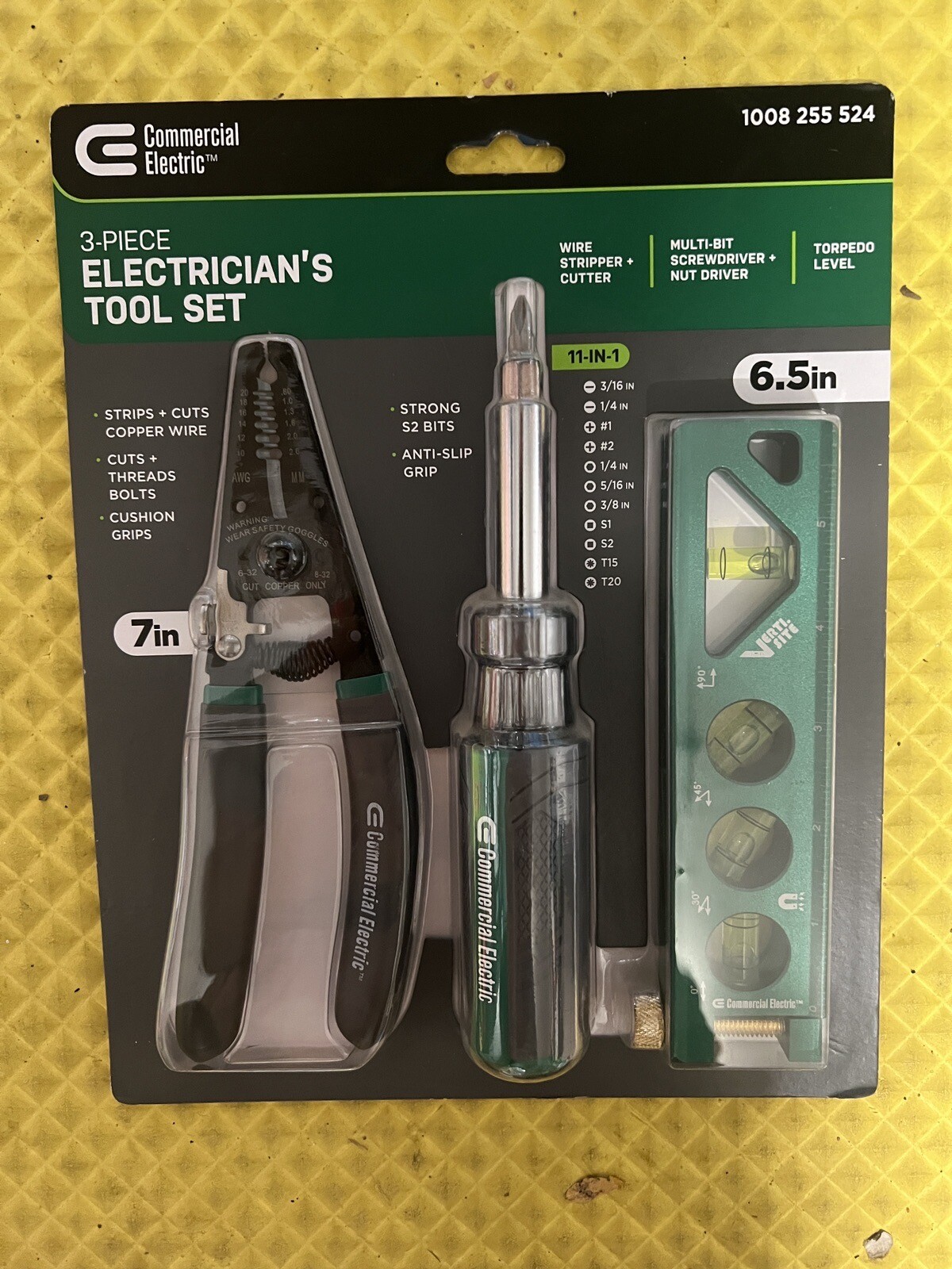 COMMERCIAL ELECTRIC 3 PIECE ELECTRIANS TOOL SET 1008255524 NEW | eBay