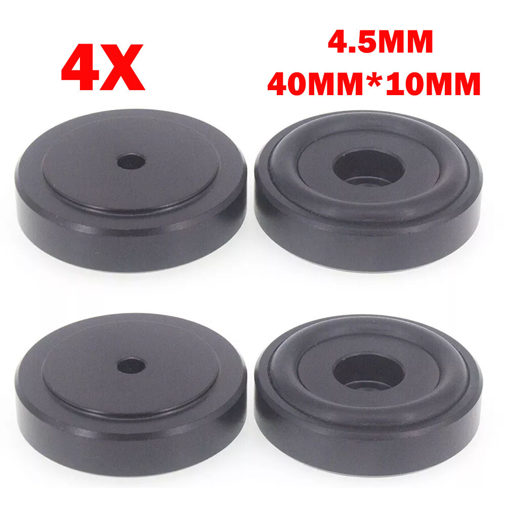 4pc Black Amplifier Feet For HIFI Turntable Audio Speaker Isolation Pad ...