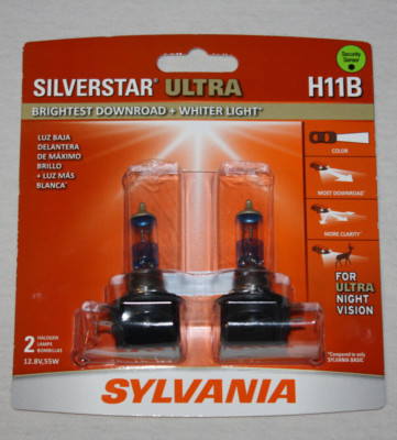 Sylvania H11B SilverStar ULTRA High Performance Halogen Headlight 2 ...